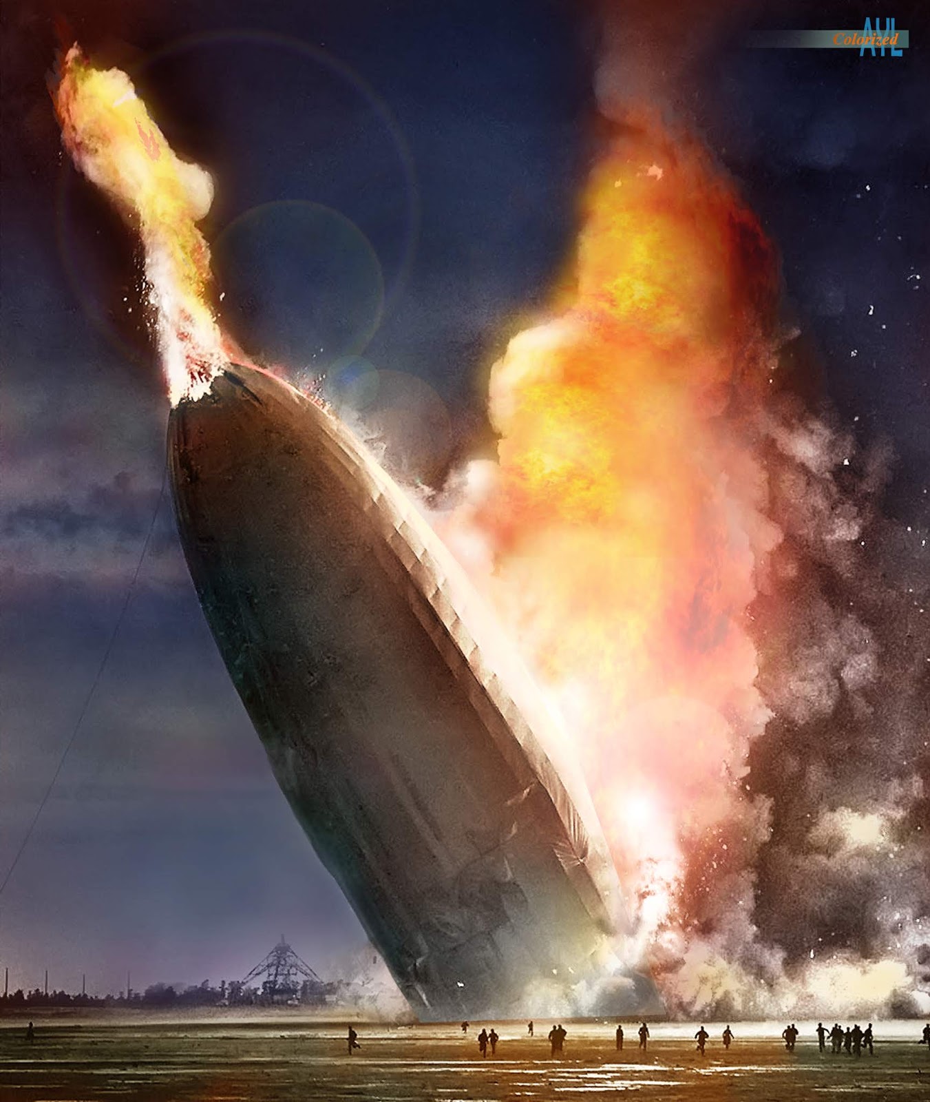 Colors for a Bygone Era: Colorized photos of the Hindenberg in the ...