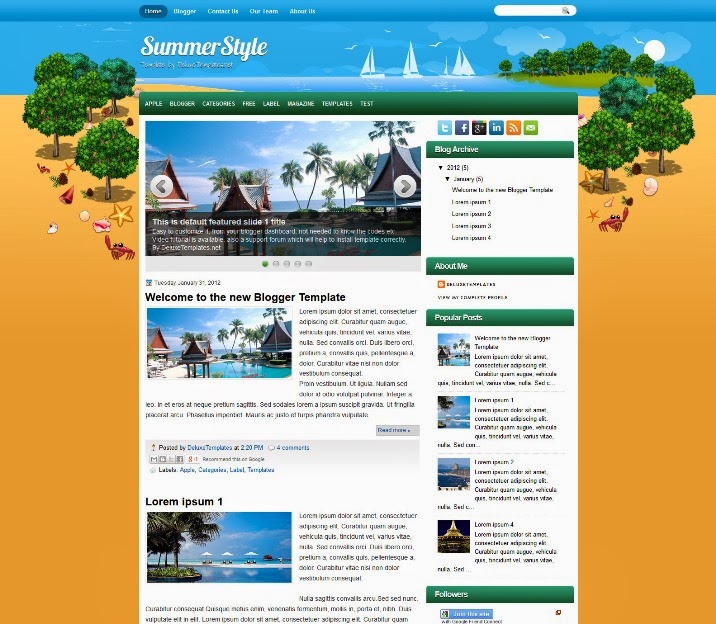 40+ Free Travel Blogger Templates - ดาว์นโหลด Blogger Template Free