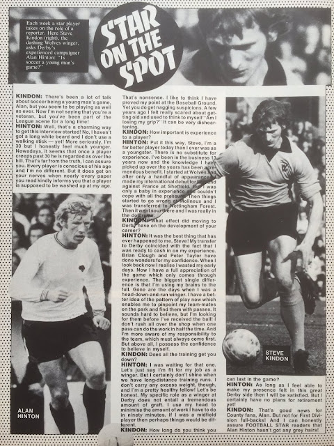 English Football Retro TV: Alan Hiton (Derby County) and Steve Kindon ...