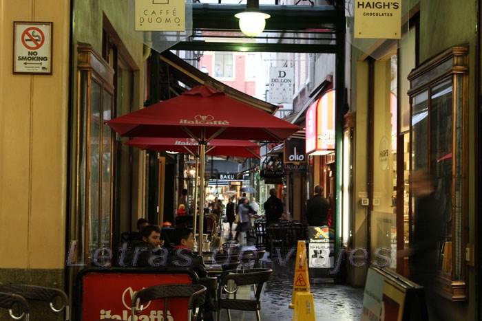 Letras de viajes: Australia - Melbourne - Royal Arcade - Block Arcade