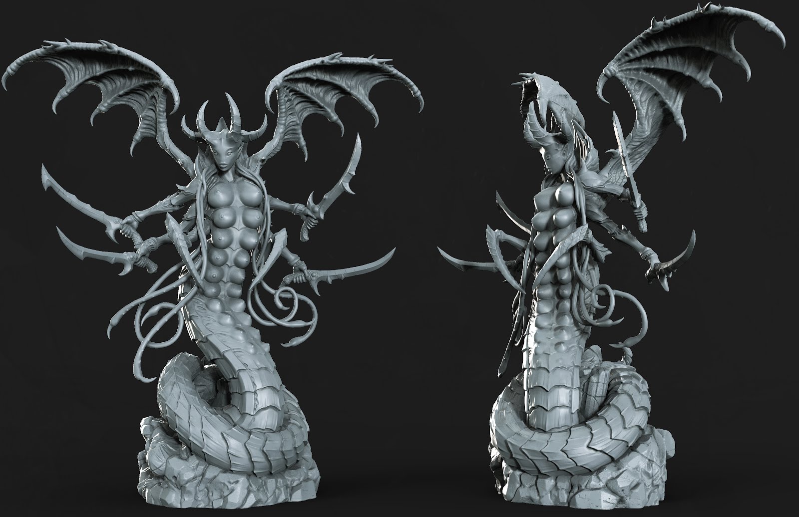 Miguel Hernández Urbina: Lady of Depravity ( Creature Caster ) Miniature