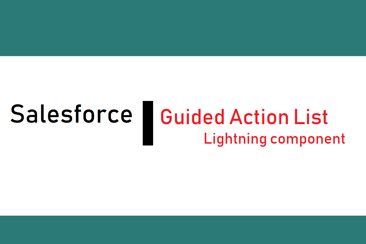 Salesforce guided action list component