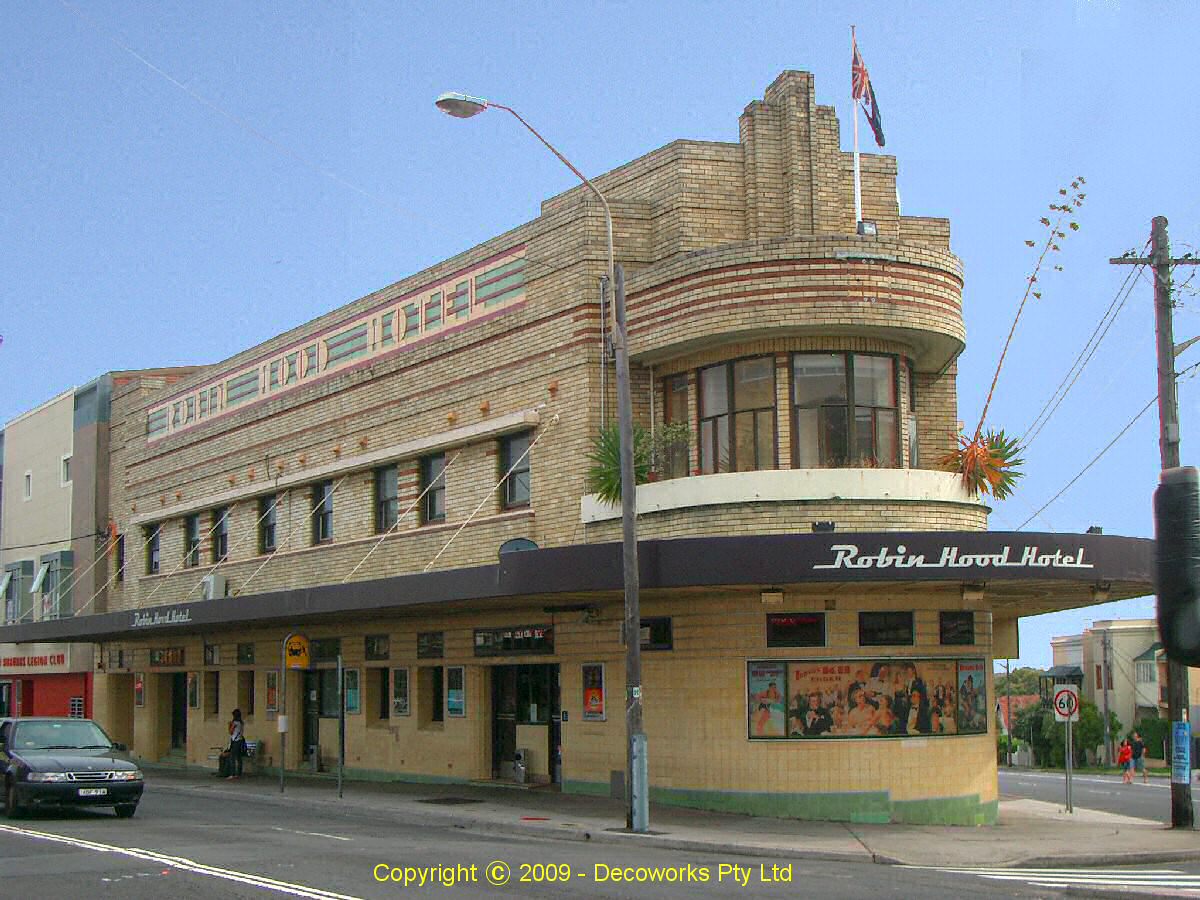 Sydney Art Deco Heritage: Robin Hood Hotel