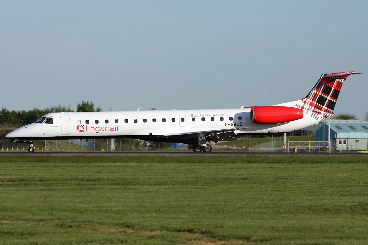 WORLD AIRCRAFT IMAGES by Terry Wade: G-SAJO E145 LOG EGSS (London ...