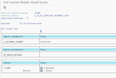 SAP ABAP Central: Simulate Shipment Cost (VT02N) – Using Function Module