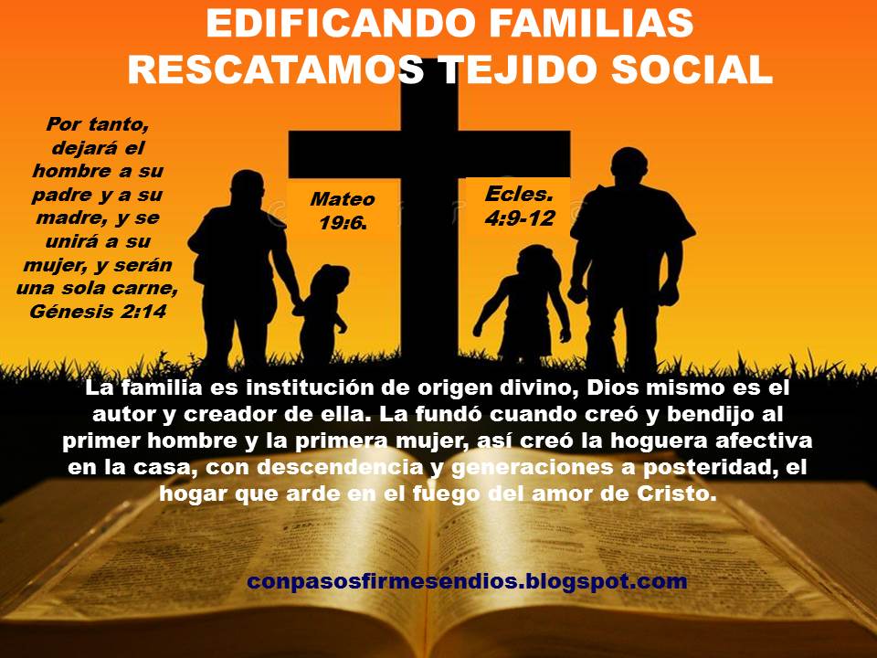 Con pasos firmes en Dios: EDIFICA TU FAMILIA Y RESCATEMOS LA NACIÓN