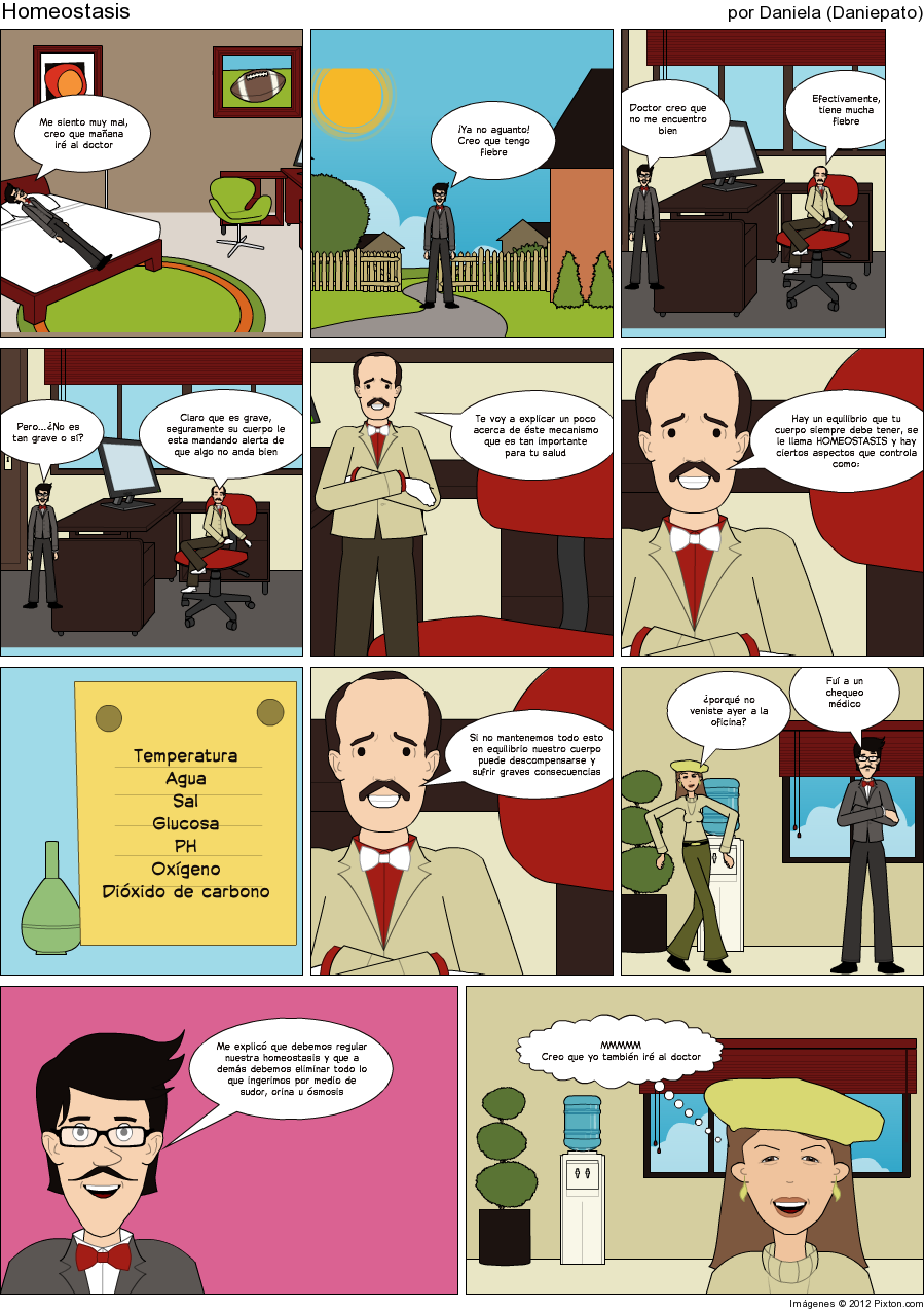Ciencias QB. Medio Superior: Comic "Homeostasis" Creación: Daniela ...