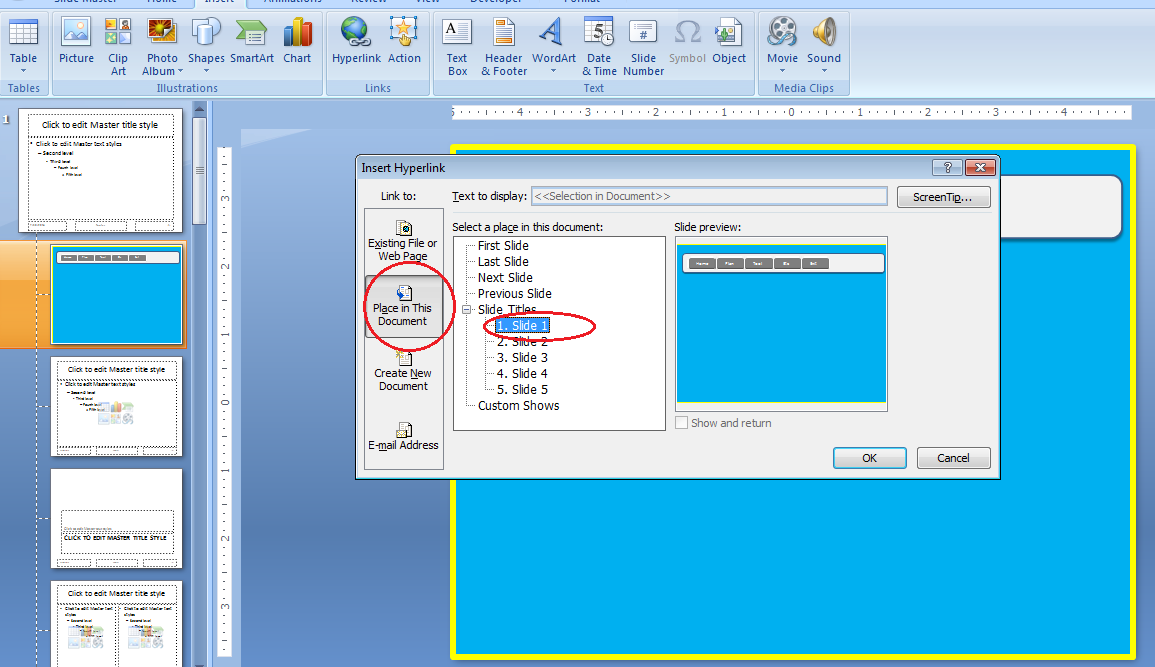 Tutorial Microsoft Word Excel PowerPoint: Membuat Hyperlink di Slide ...