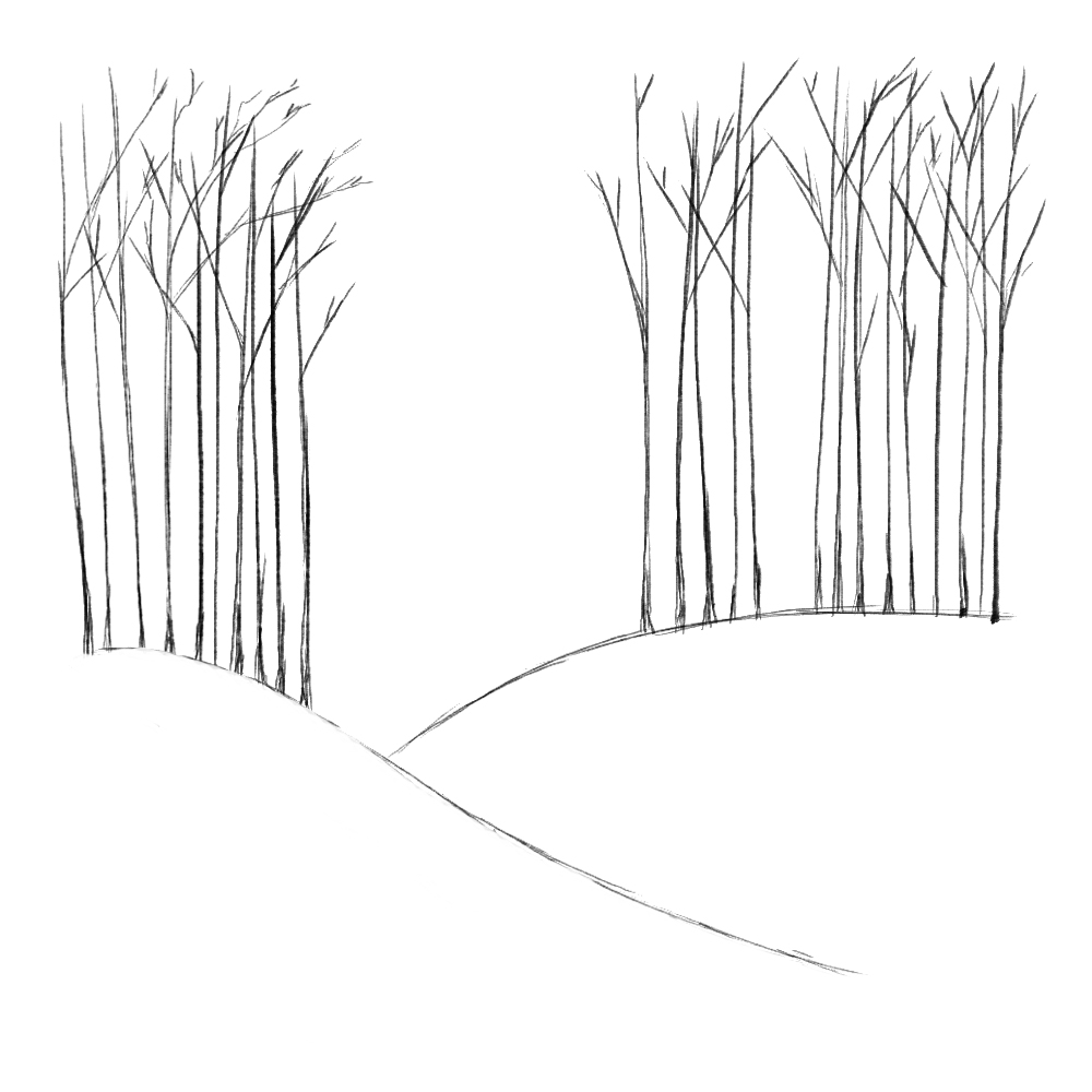 Tim Burton Tree Illustration