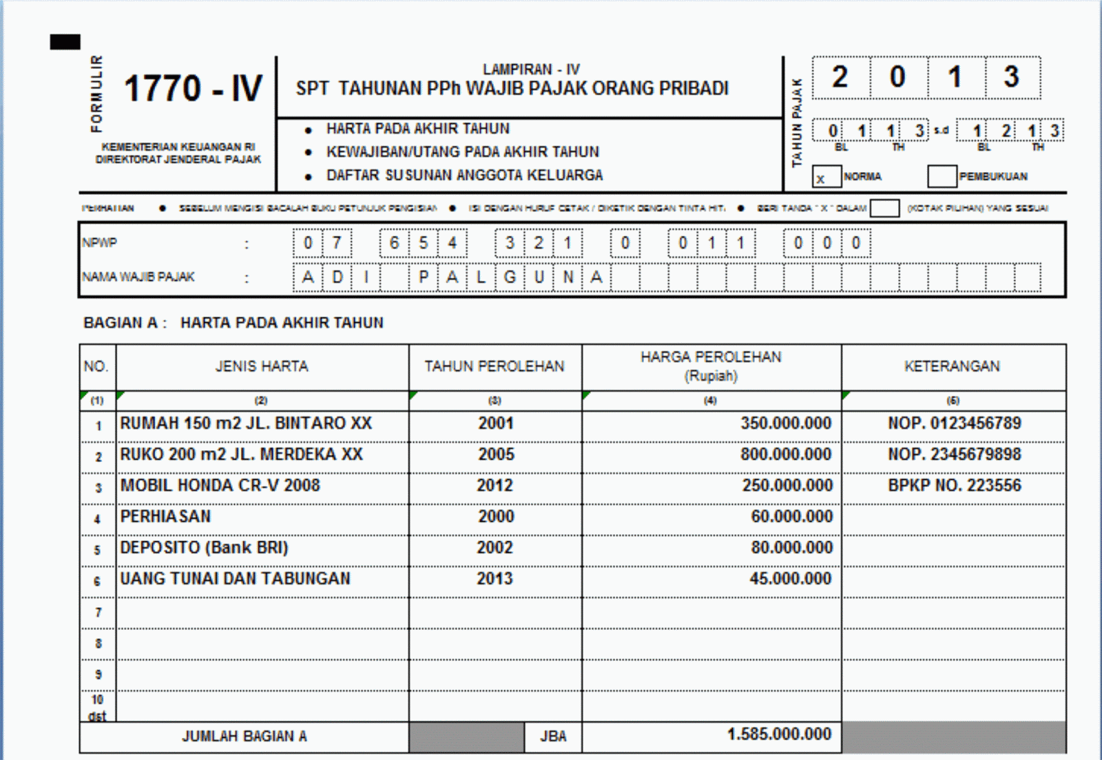 PETUNJUK PENGISIAN SPT TAHUNAN PPH 1770 - BIDIK PAJAK