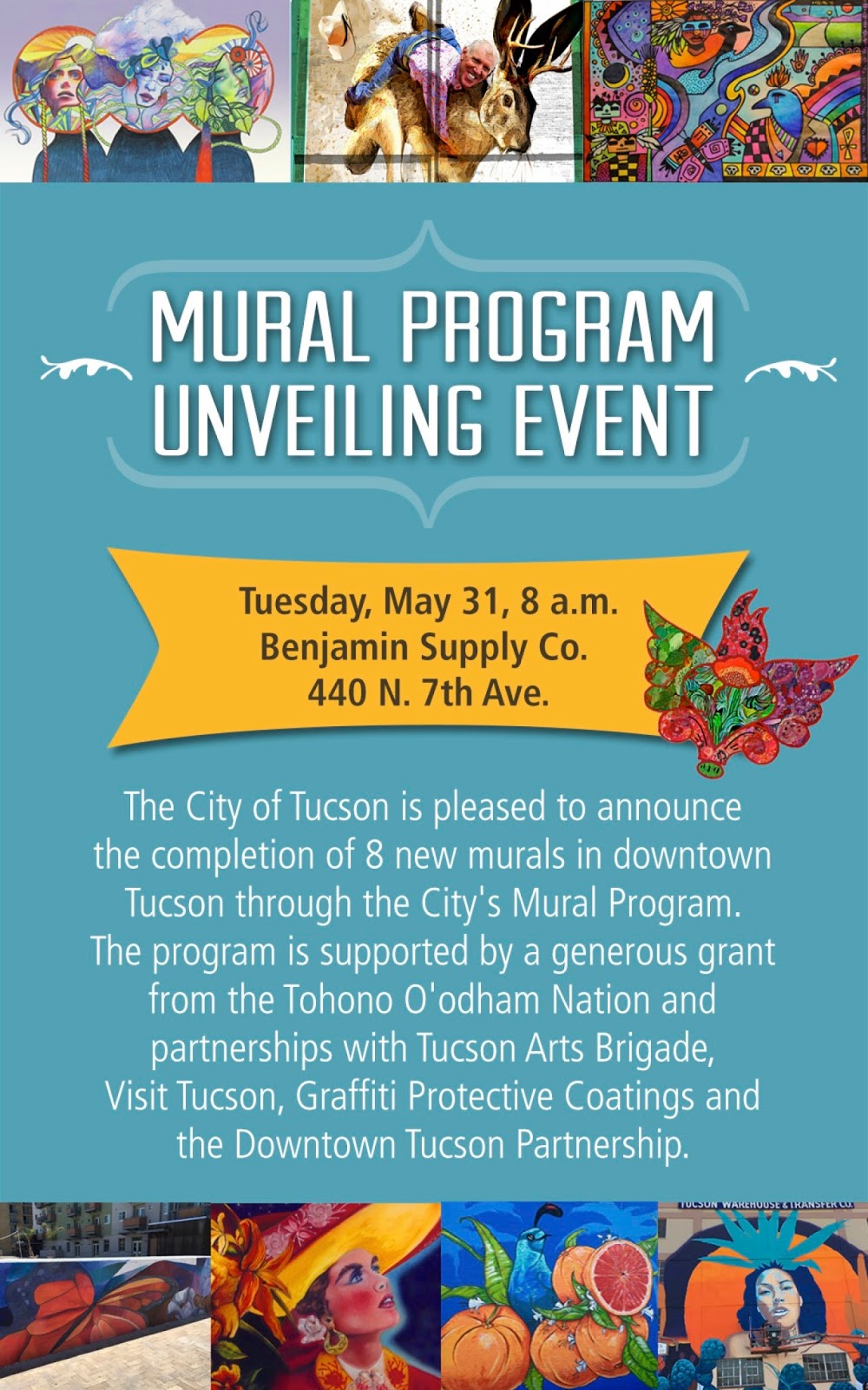 Michael B Schwartz: EVENT TO SHOWCASE DOWNTOWN MURALS