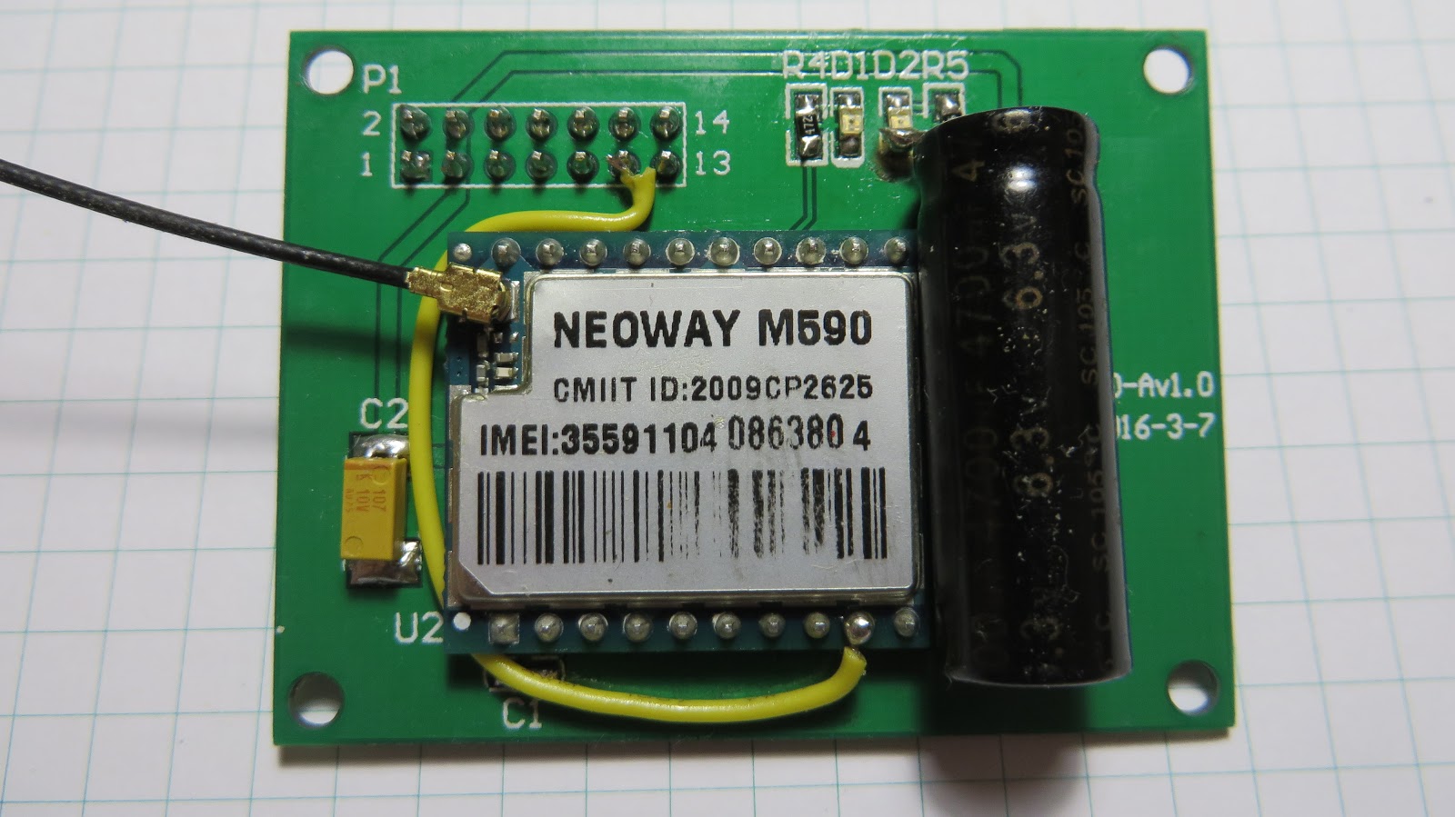 SMS GPS-tracker with Neoway M590 and ublox NEO-6 part 2. Assembling and ...
