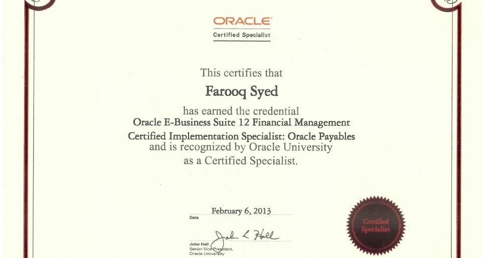 Oracle Certified Applications Specialist - Functional: Oracle ...