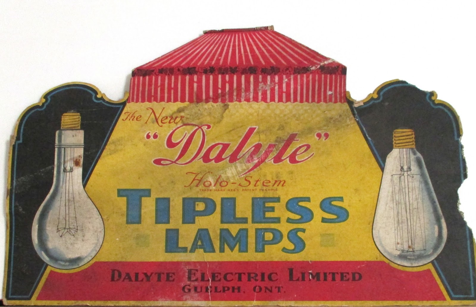 Dull Tool Dim Bulb: Old Light Bulb Trade Signs from Canada