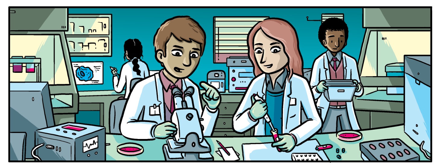 Edward Ross: comics and illustration: Stem Cell Comic - Colour