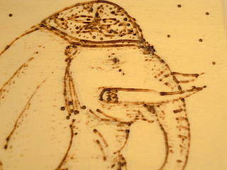 An Elephant a Day: Elephant No. 22: Pyrography