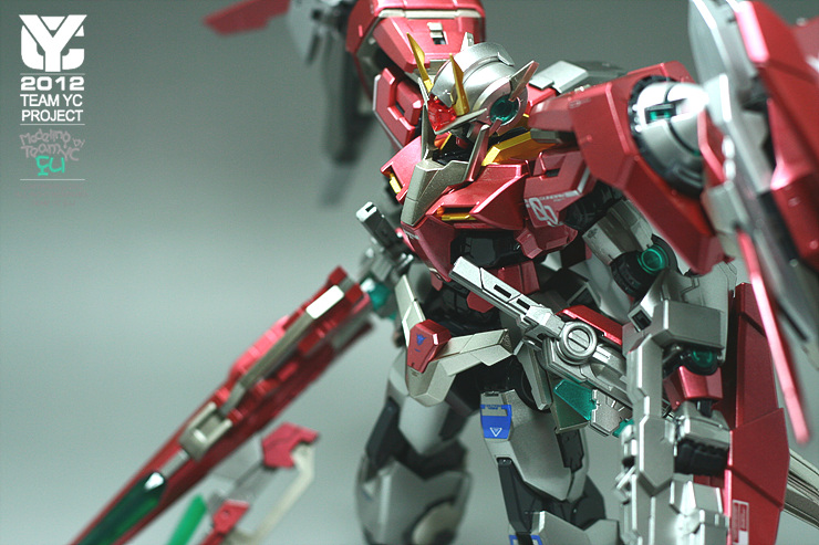 GUNDAM GUY: MG 1/100 00 Raiser - Custom Metallic Painted Build