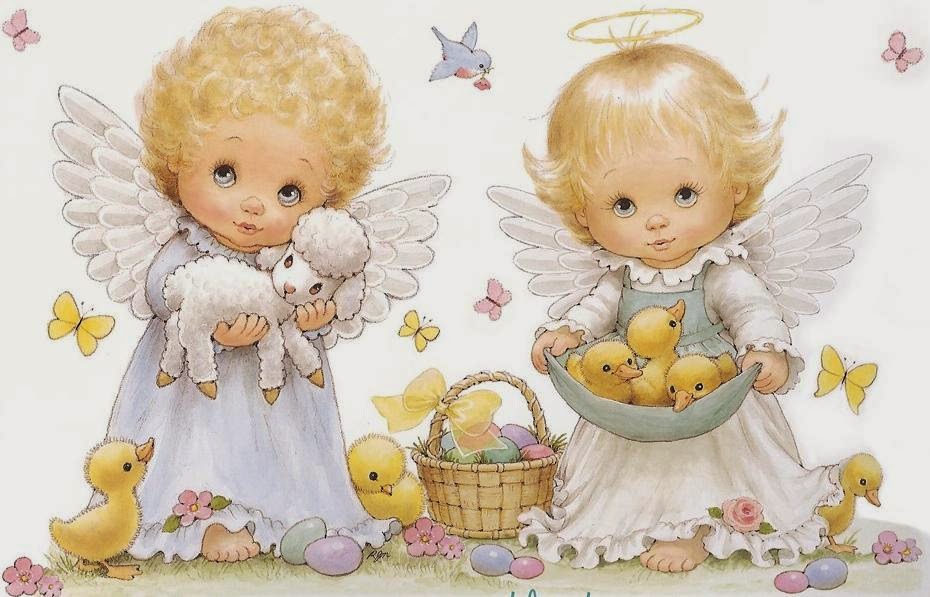 Images of Cute Angels with Animals. | Oh My First Communion!