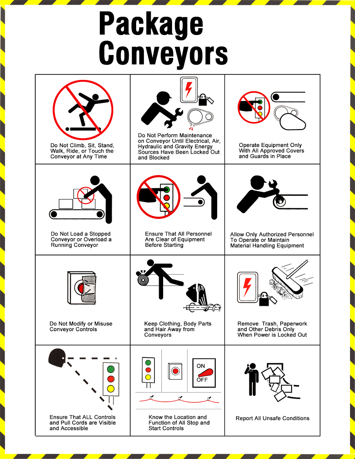 Working Near Package Conveyors Safety Tips - GWG