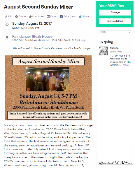 Rhonda's Escape: Friend's Friday - Invitation