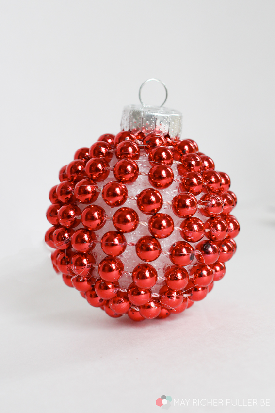 Simple Red Bead Ornament