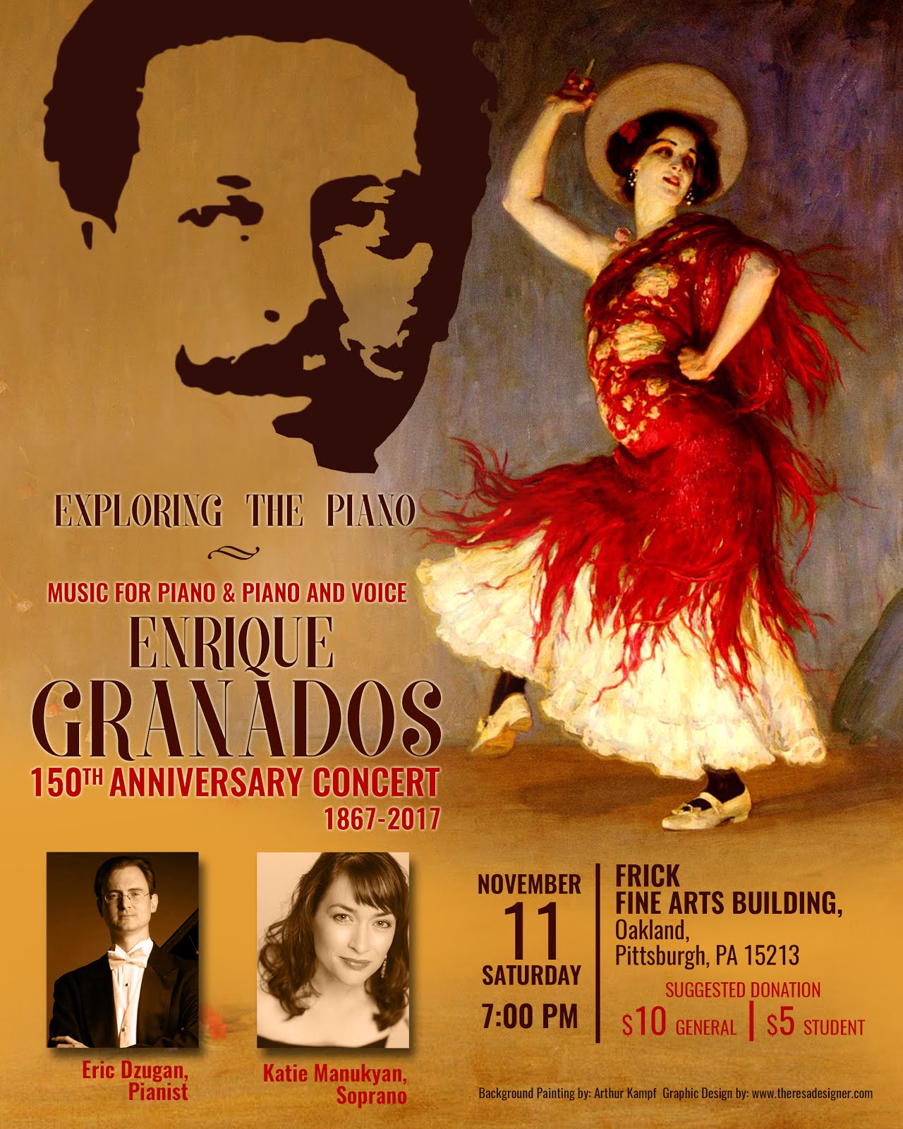 Hispanos en Pgh: Spanish Composer- Enrique Granados Recital November 11th
