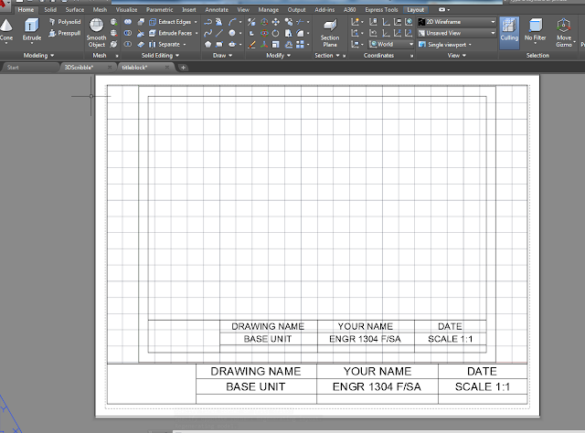 ENGR 1304: Title Block