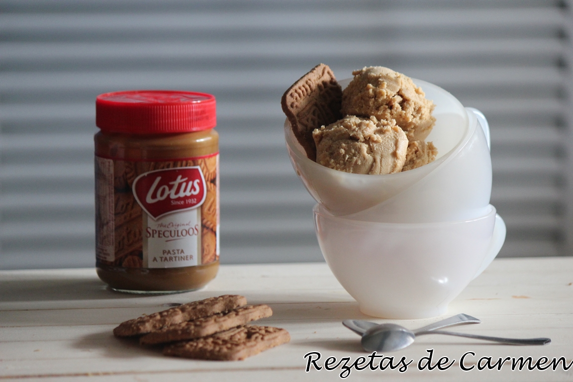 Helado Casero de Spéculoos