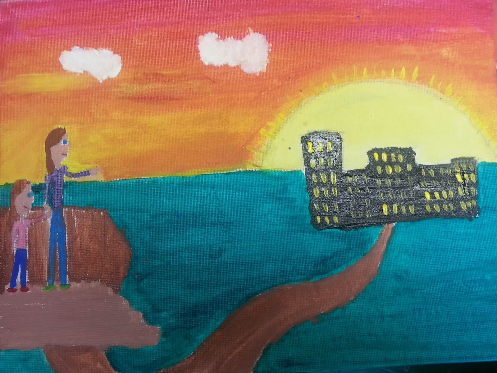 Tales from the Traveling Art Teacher!: Landscapes with 5th Grade ...