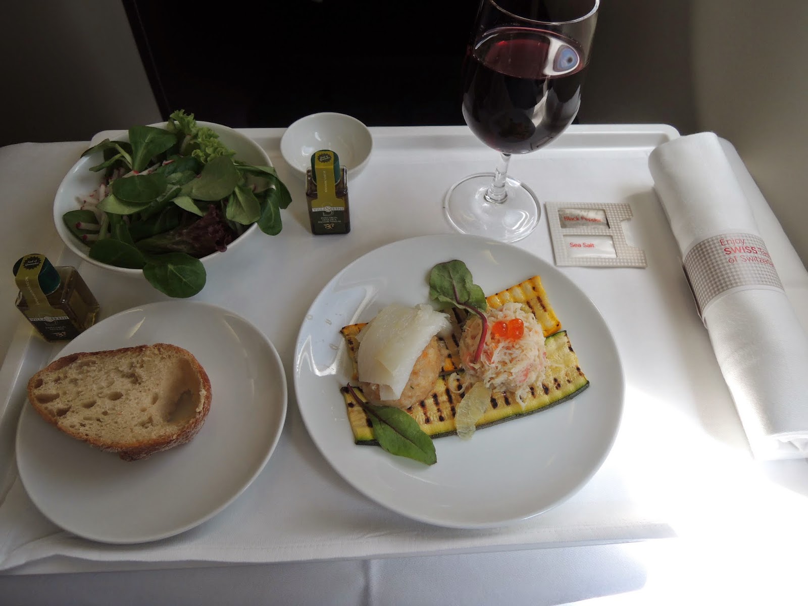 Slightly jet-lag: スイスインターナショナルエアラインズ LX160 ビジネスクラス 機内食