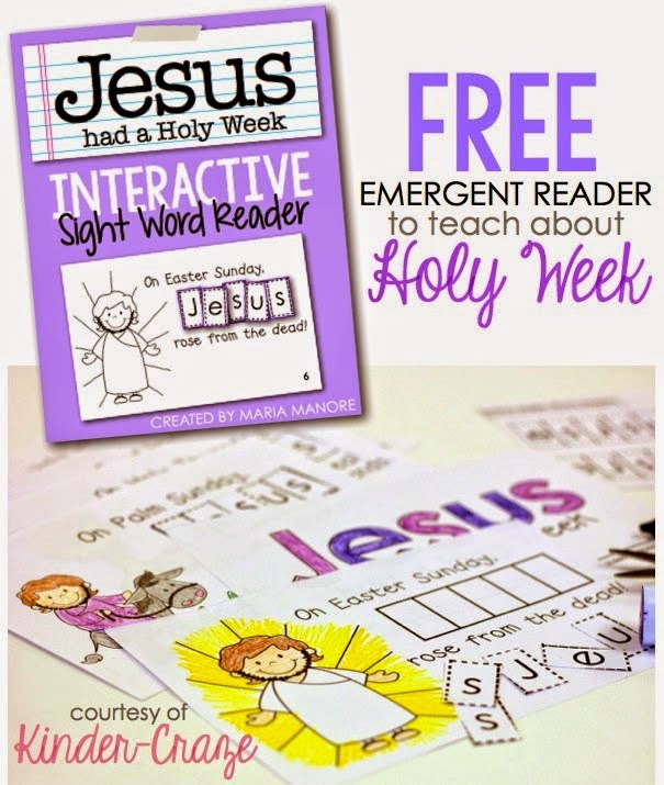 Freebielicious: FREE Religious Emergent Readers for Easter