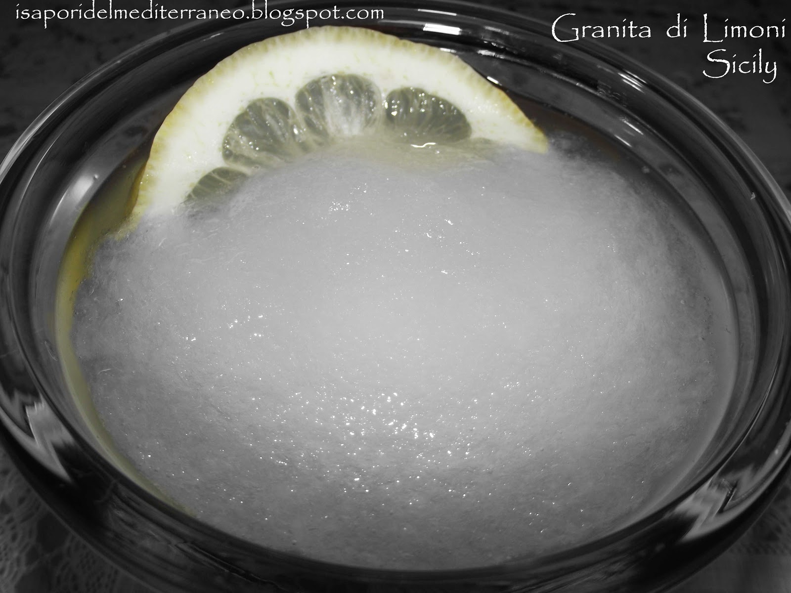 Granita di Limone | I SAPORI DEL MEDITERRANEO