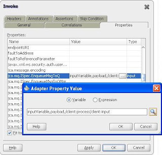Neeraj Sehgal - Experimenting with SOA: How to pass the queue name dynamically to MQ Adapter