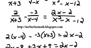 (x, why?): Algebra 2 Problems of the Day