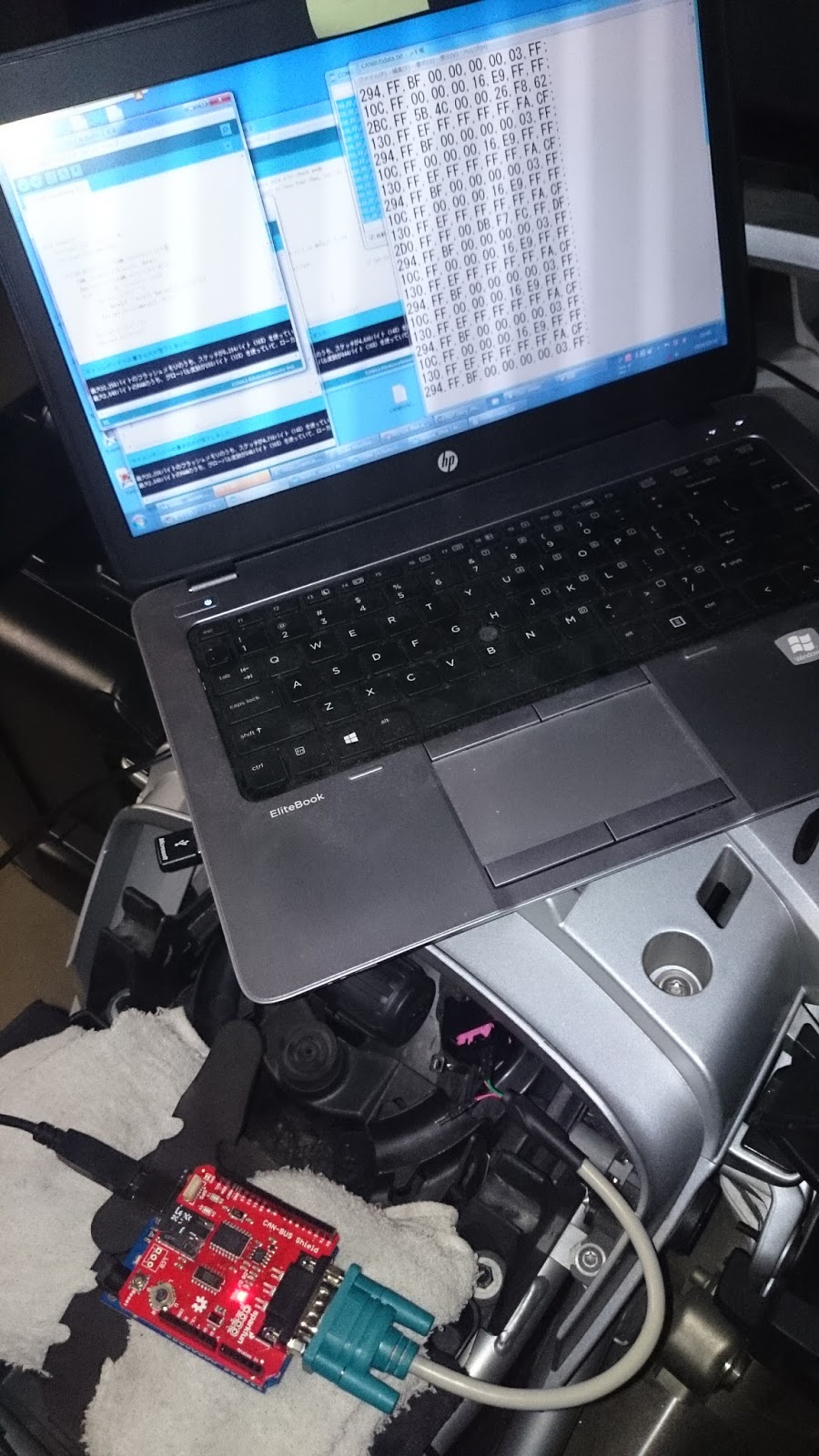 GORI-tech Blog: R1200GSのCAN BUSデータ読み出しツール作成