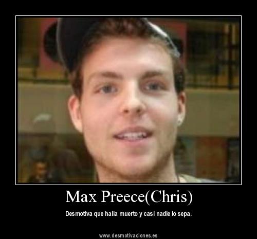 Tu risa es la magia de los rocanroles: Max Preece