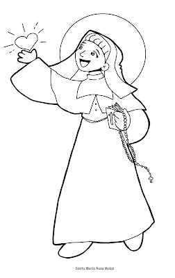 Dibujos para catequesis: SANTA MARÍA ROSA MOLAS