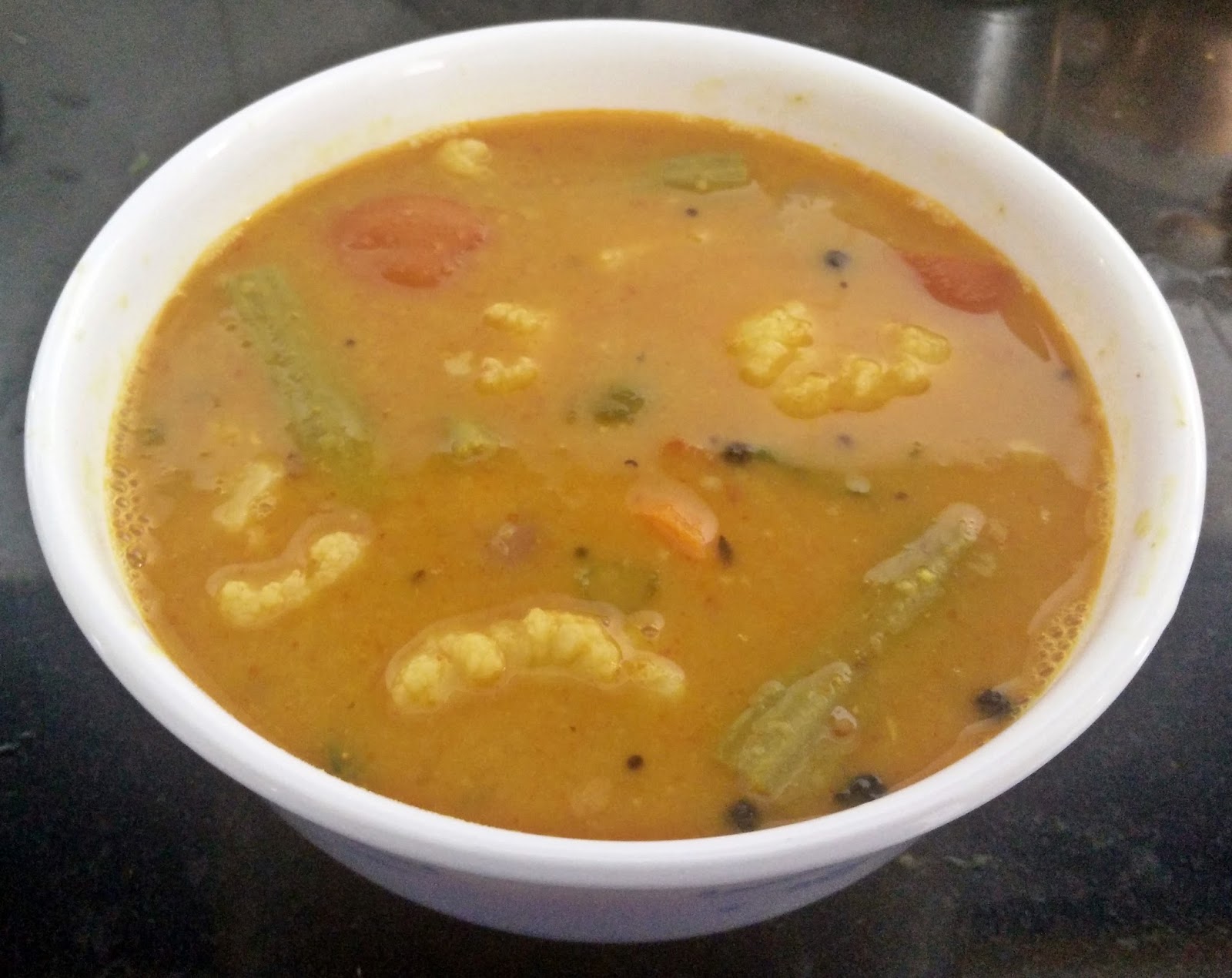 Cook, Relish, and Review!: Sambar [Vegetable and Dhal Curry]