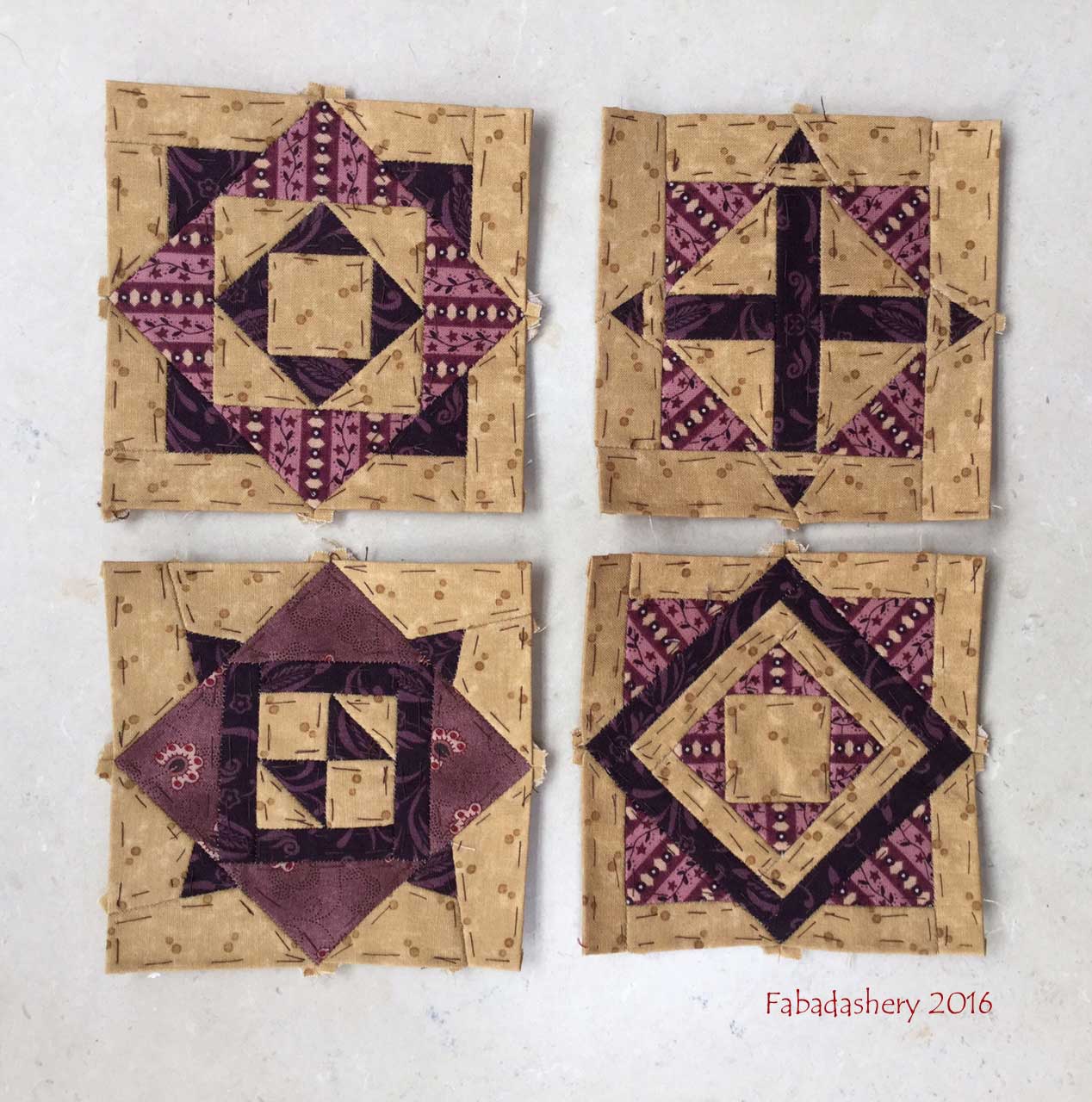 Fabadashery: Dear Jane Quilt - Draw 52 - B4, E9, K2, K3