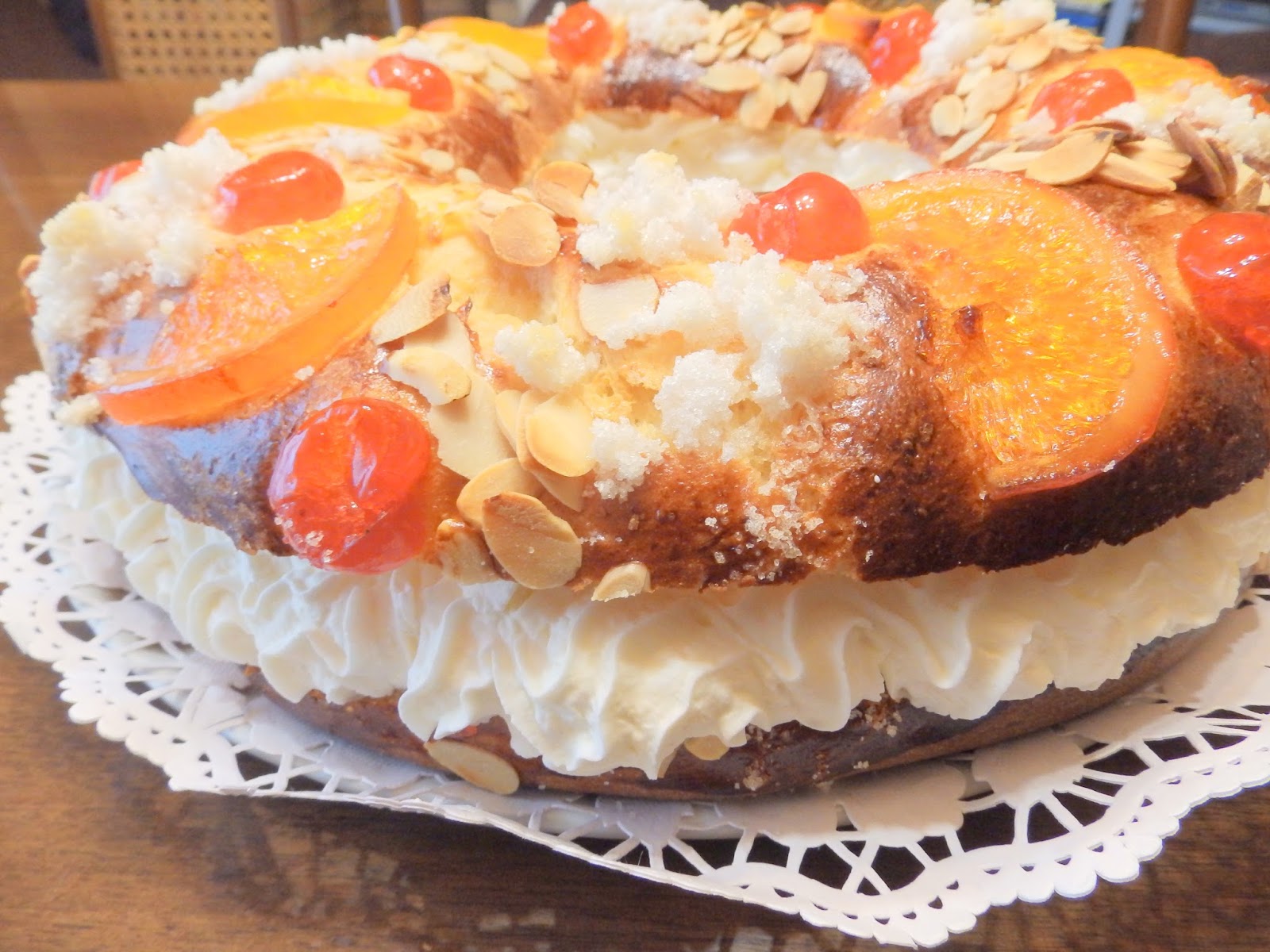 Tortell de Reis de nata o de crema