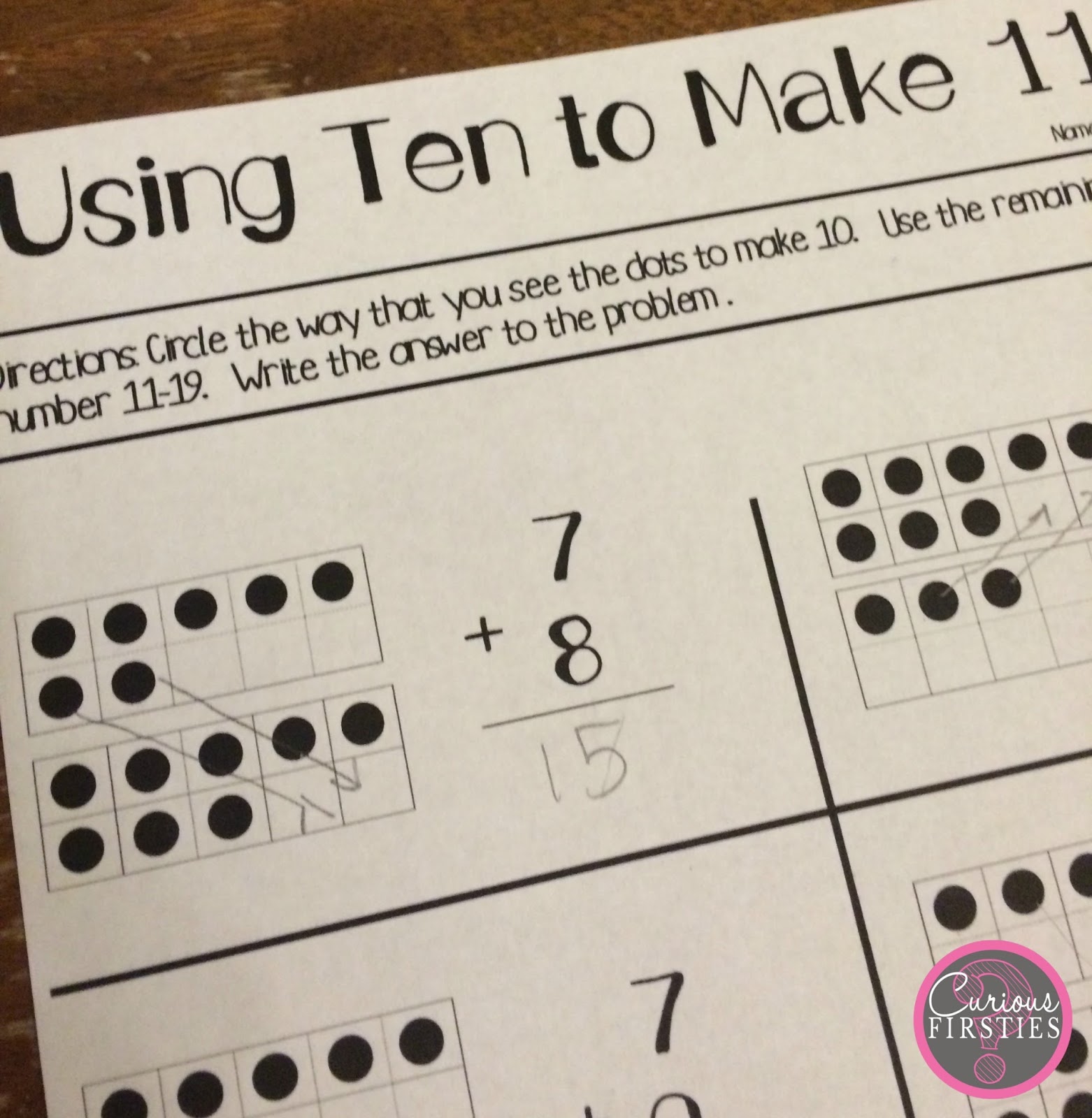 Curious Firsties: Making Math Strategies Explicit