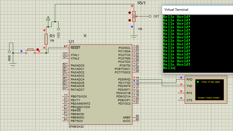 USART Communication Coding of ATMEGA32 - Tajim Md. Niamat Ullah Akhund