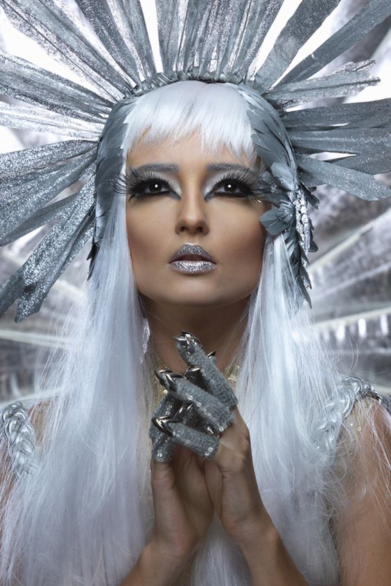 Beautiful colorful pictures and Gifs: Woman Silver creative photography ...