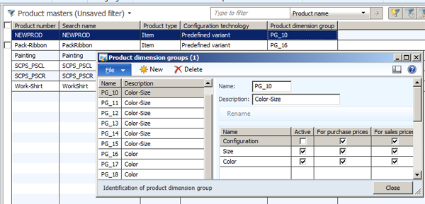 Microsoft Dynamics Ax: Global products - Table structure in Ax2012