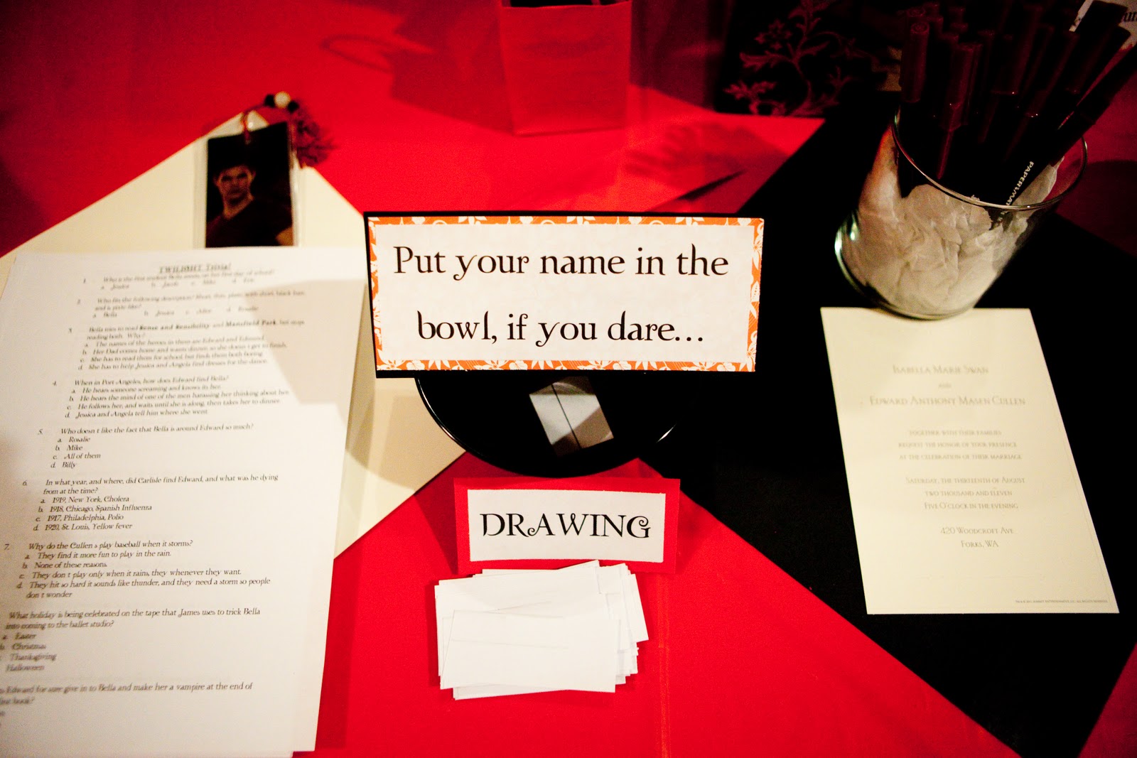 Kara's Party Ideas Breaking Dawn Twilight Party | Kara's Party Ideas