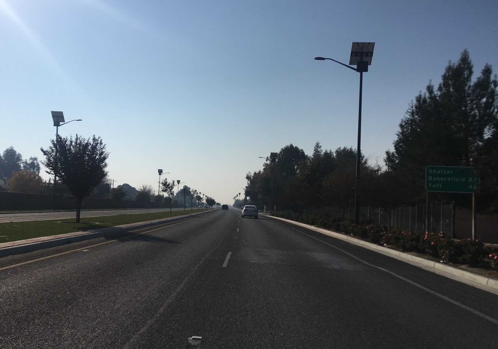 Into the foggy void; California State Route 43