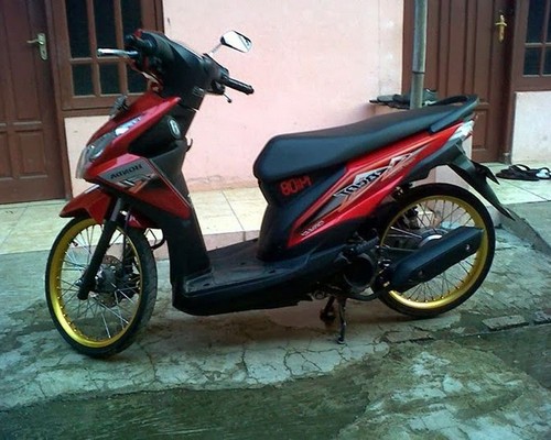 11 Foto modifikasi motor beat fi sederhana simple minimalis airbrush ...