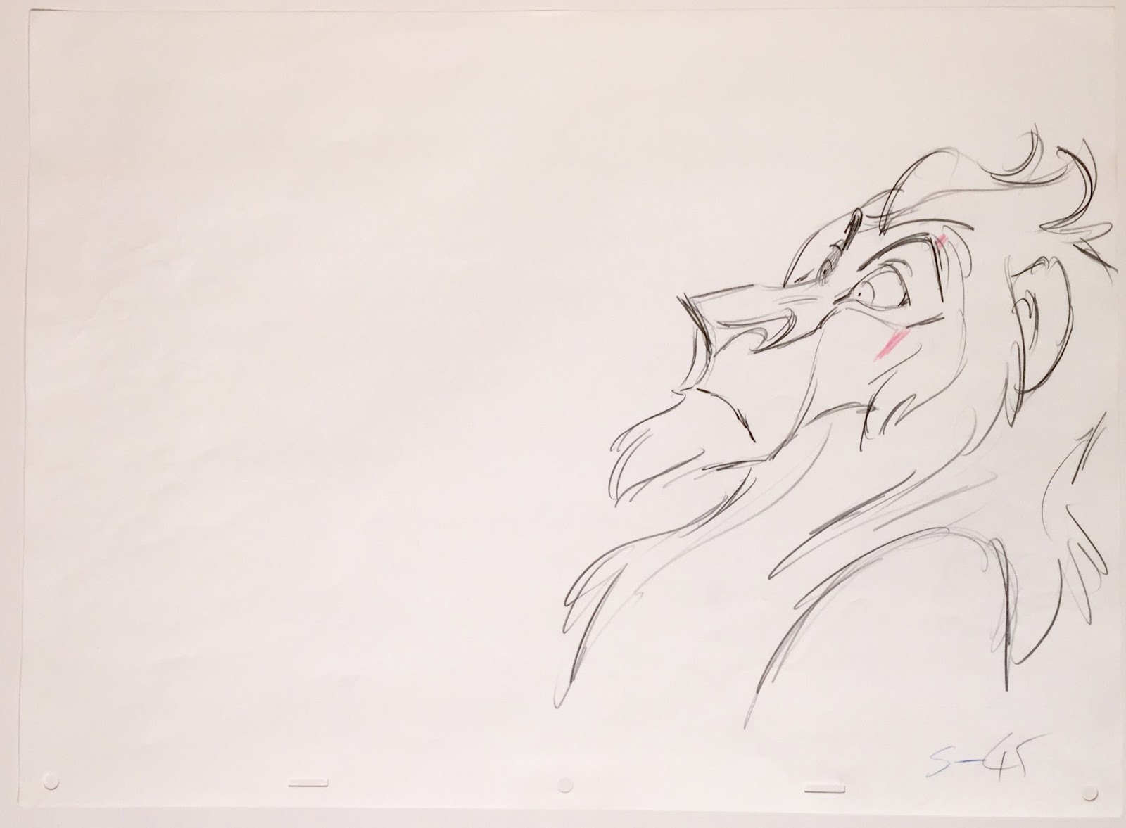 Animation Collection: Original Production Animation Drawing of Scar ...