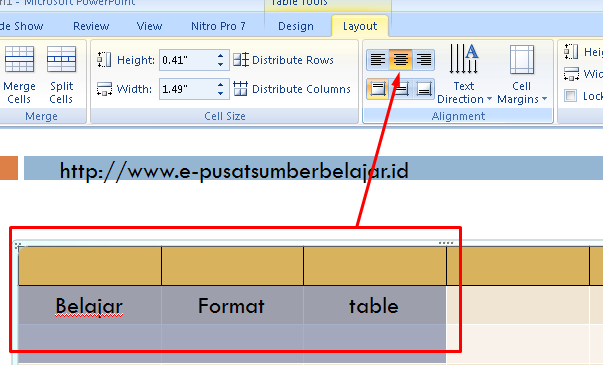 Membuat Table dan Smart Art PowerPoint 2007 - Blog Tutorial