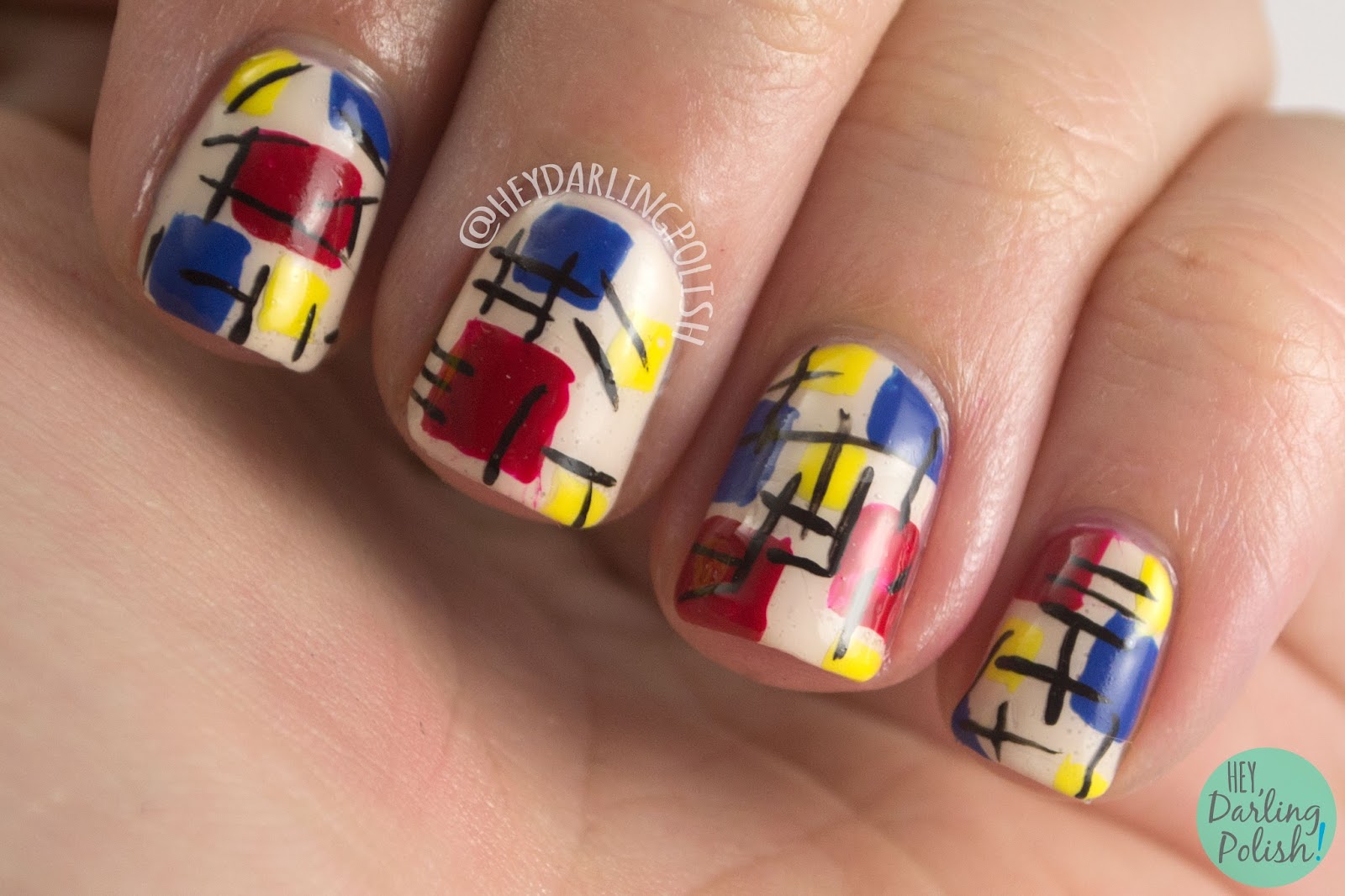 Hey, Darling Polish!: Tri-Polish Challenge: Primary Rectangles